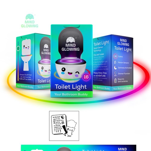 Designs | A cool & engaging box design for our Toilet Light, a popular ...