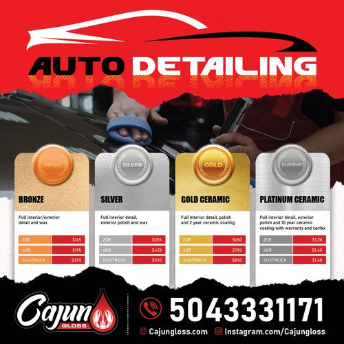 Designs | Premium Cermaic coatings and auto detailing | Postcard, flyer ...