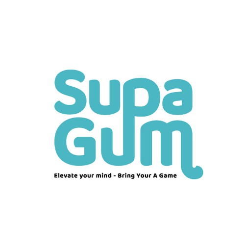 Designs | Bold, dynamic logo for a focus-boosting gum brand, conveying ...