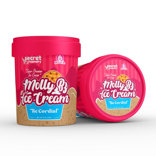 Designs | Molly Bz X Secret Creamery Ice Cream Pint Designs | Product ...