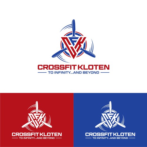 Designs | Airplane style logo for a CrossFit Gym | Logo design contest