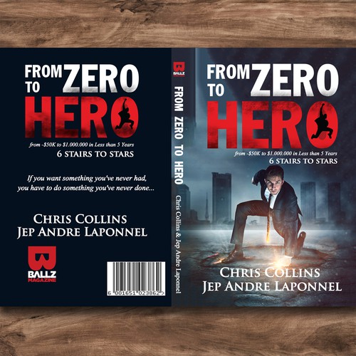 ZERO to HERO book cover | Book cover contest