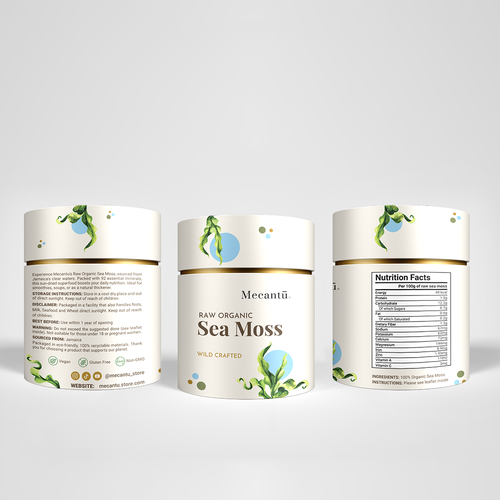 Designs | chic abstract design for organic sea moss packaging | Product ...