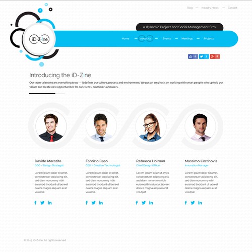 Designs | Website iD-Z-ne | Web page design contest