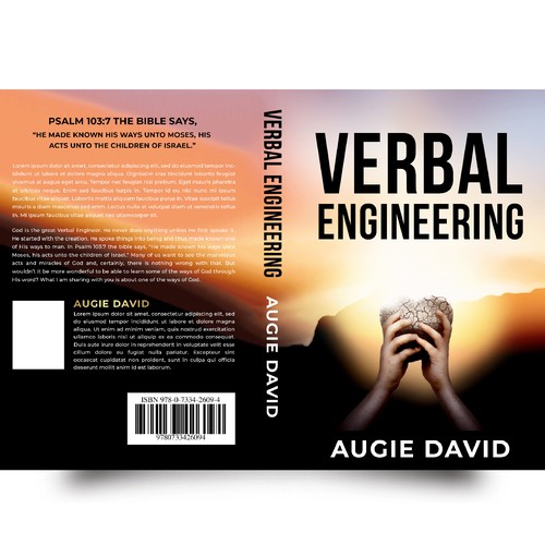 Designs | Verbal Engineering book cover | Book cover contest