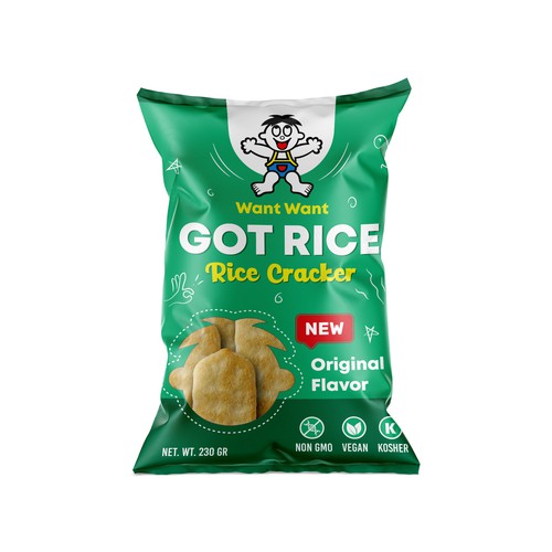 Designs | GOT RICE Rice cracker- original | Product packaging contest