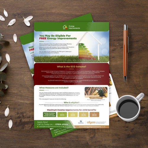 Designs | Flyer for free loft insulation | Postcard, flyer or print contest