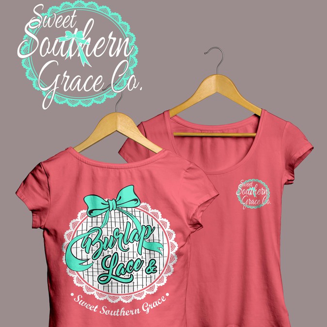 Create a southern inspired t-shirt design for Sweet Southern Grace Co ...