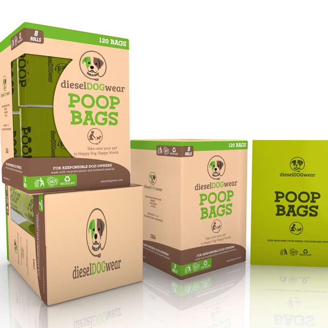 Create clever packaging for dog poop pickup bags | Product packaging ...