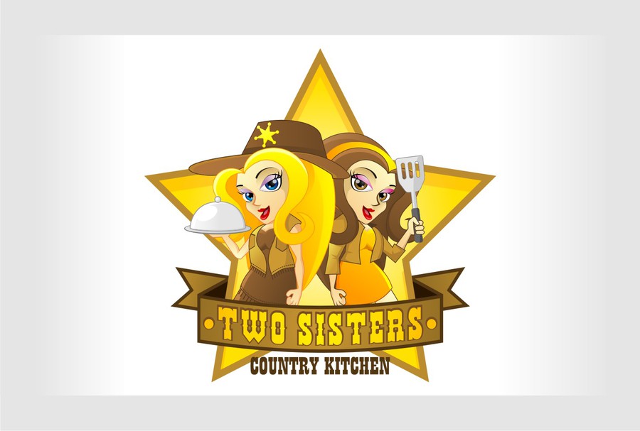 logo for Two Sisters Country Kitchen | Logo design contest