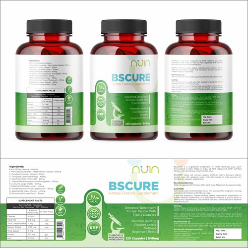 Designs | Design Premium label for Type 2 Diabetes Herbal Supplement ...