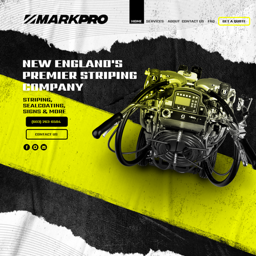 Designs | Design A Modern, Edgy, Business Website / MarkPro | Web page ...