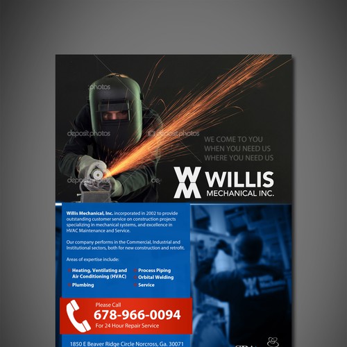 Create a "Leave Behind" flyer for Industrial HVAC sales | Postcard ...