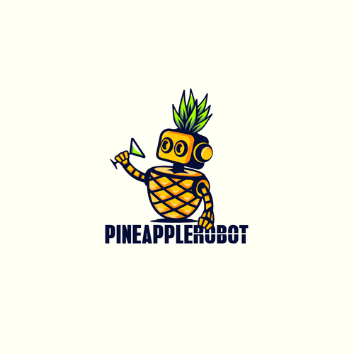 Designs | Pineapple Robot Bar in Maui needs a LOGO!!! | Logo design contest