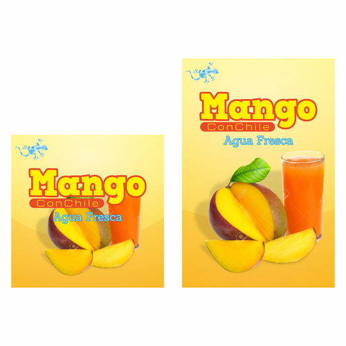 New beverage label "Mango Con Chile" "Agua Fresca" | Product label contest