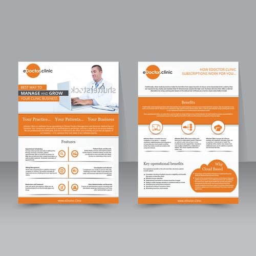 creating great leaflet for eDoctor.clinic (Clinic management system and ...