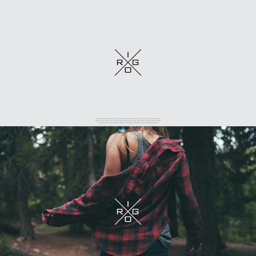 Create an eye catching logo for Fashion brand named RIGO. | Logo design ...