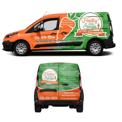 Designs | Design an eye popping van wrap for a fresh meal delivery ...