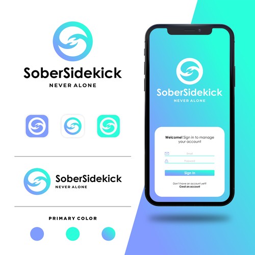 Designs | Design powerful Icon for the Sober Sidekick app | Logo design ...