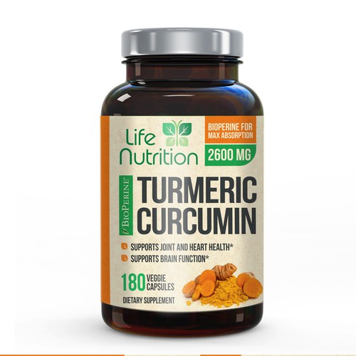Designs | Life Nutrition needs a "beautiful label" for its Turmeric ...