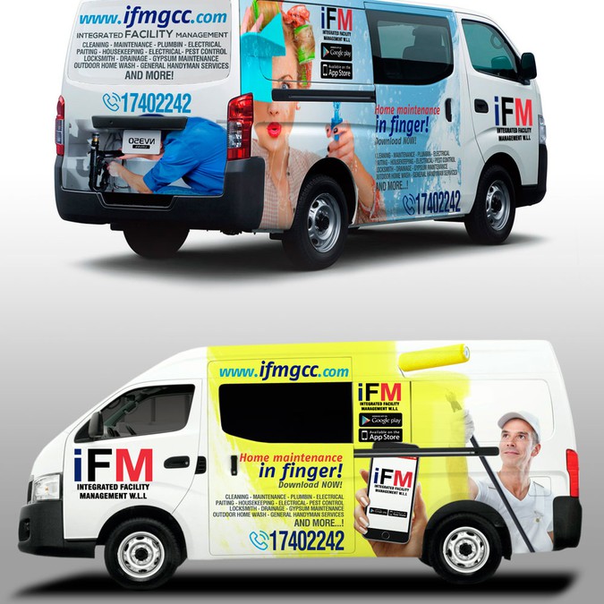 CREATIVE DESIGN FOR VAN (QUICK HOME MAINTENANCE TEAM)) | Car, truck or ...