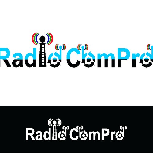 Logo Radio-ComPro radiocommunication, pylône, talkie walkie... | Logo ...