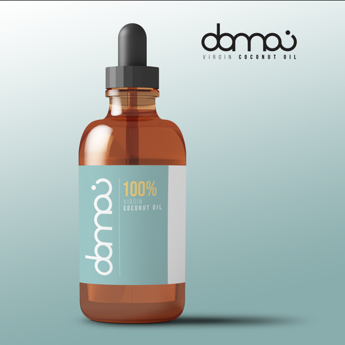 Design a fresh packaging label for Damai Virgin Coconut Oil, a healthy ...