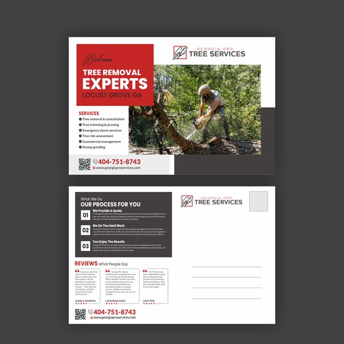 Designs | Branding for a Tree Removal Service | Postcard, flyer or ...
