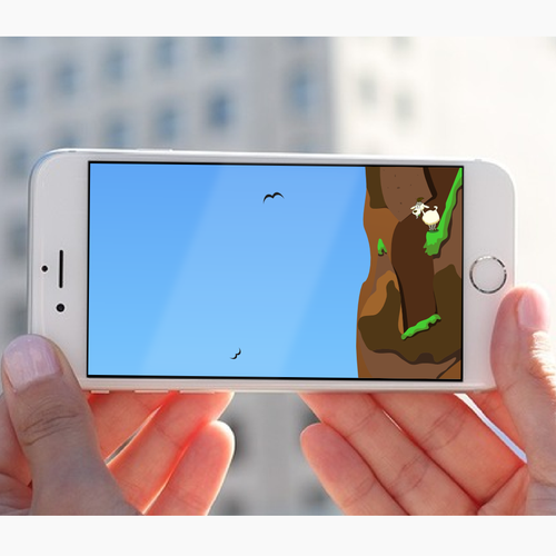Create a fun vertical scroller background for an iPhone game - Mountain ...