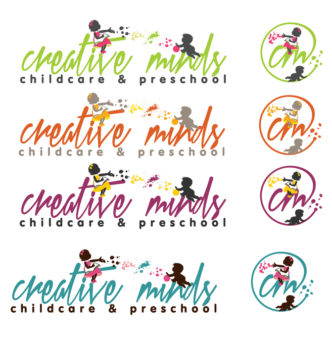 logo for Creative Minds Childcare & Preschool | Logo design contest