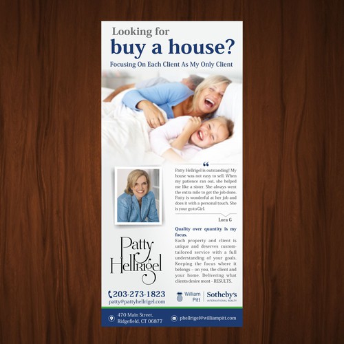Create a 2/3 4/c AD for Realtor for magazine publication | Postcard ...
