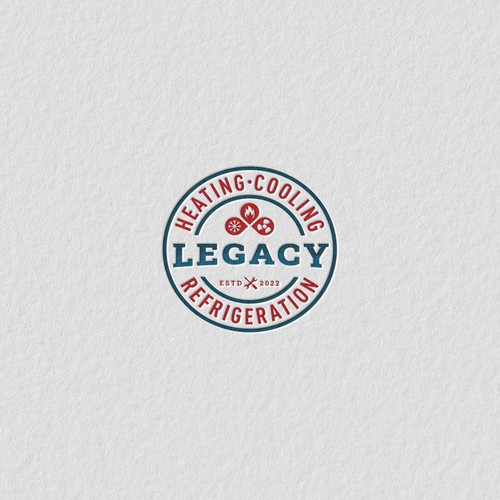 Designs | Vintage bold HVAC logo needed for contractor | Logo & brand ...
