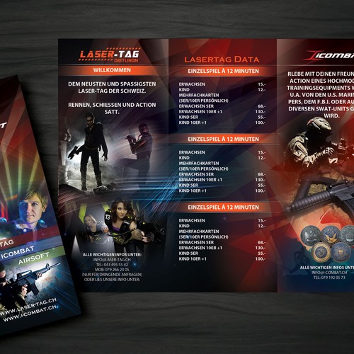Brochure for laser-tag business | Postcard, flyer or print contest