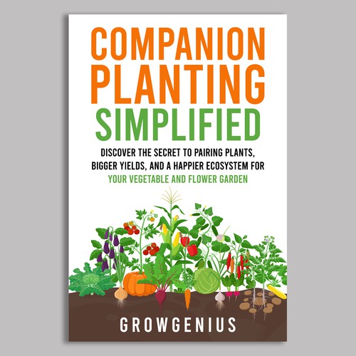 Designs | Companion planting book cover that grabs attention and ...
