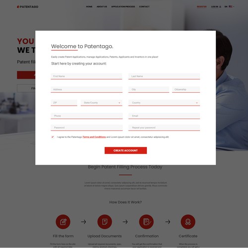Designs | Multilingual Form | Web page design contest