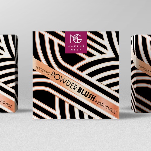 Designs | Makeup Geek Blush Box w/ Art Deco Influences | Product ...