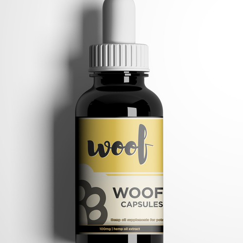 Designs | Woof Hemp Dog Capsules | Product label contest