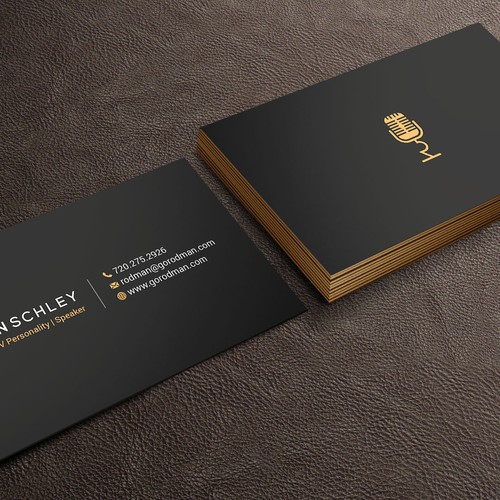 Television Host & Public Speaker Seeking Personal Brand Business Card ...