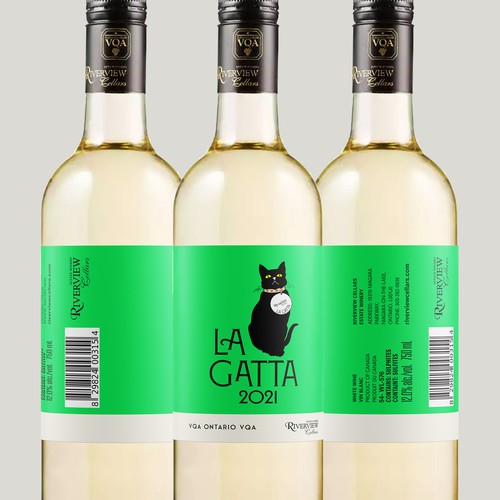 Designs | New fun "cat" wine label for female consumers | Product label ...