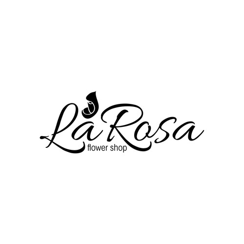 Design a "romantic" and "luxury" logo for "La Rosa" flower shop | Logo ...