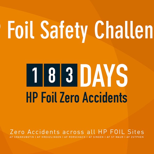 Safety Challenge Banner | Signage contest