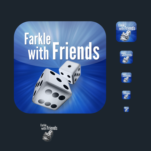 icon for 'Farkle with Friends' multiplayer dice game. | Icon or button ...