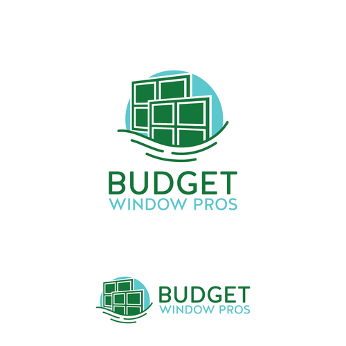 Logo for Budget Window Pros | Logo design contest