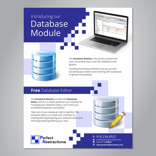 Flyer Design for Database Product | Postcard, flyer or print contest