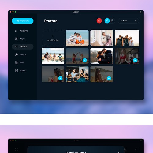 Design a beautiful "Dark-mode" UI for simple Mac app | App design contest