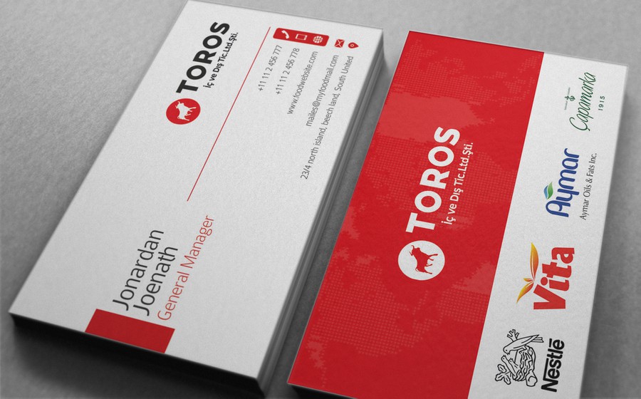 Design for a wonderful FMCG company | Business card contest