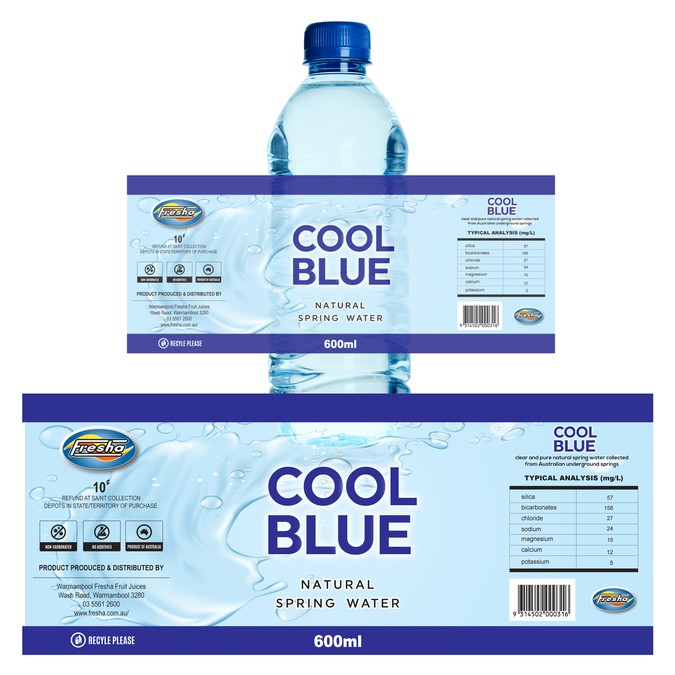 Bring modern new life to our Spring Water label | Product label contest