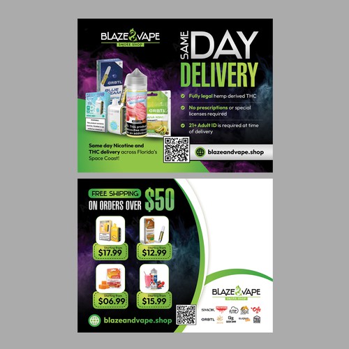 Designs | Vape & THC Direct Mailer | Postcard, flyer or print contest