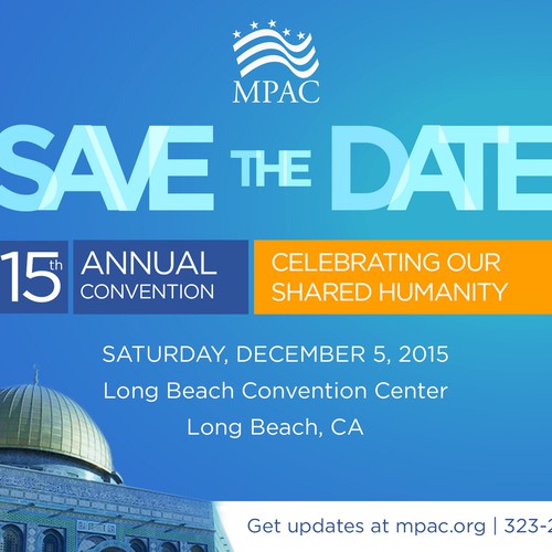 Save-the-Date event postcard | Postcard, flyer or print contest