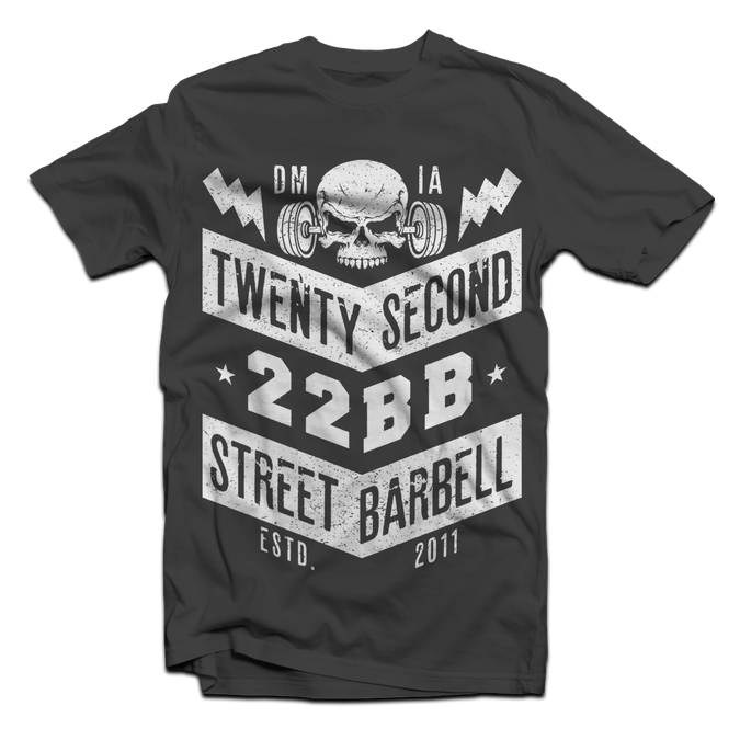 Capture a hard looking T shirt design for a Hardcore Powerlifting Gym ...